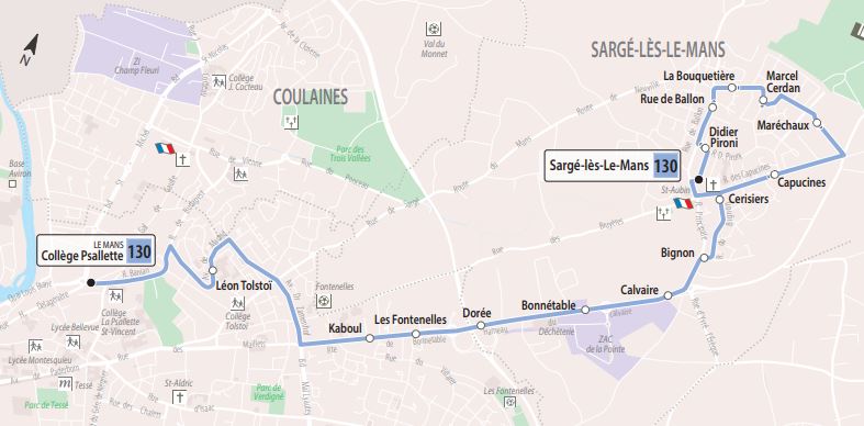 Bus SETRAM - ALEOP - Ville de Sargé-lès-Le Mans, Sarthe (72)