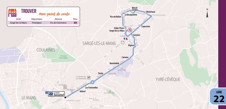Bus SETRAM - ALEOP - Ville de Sargé-lès-Le Mans, Sarthe (72)